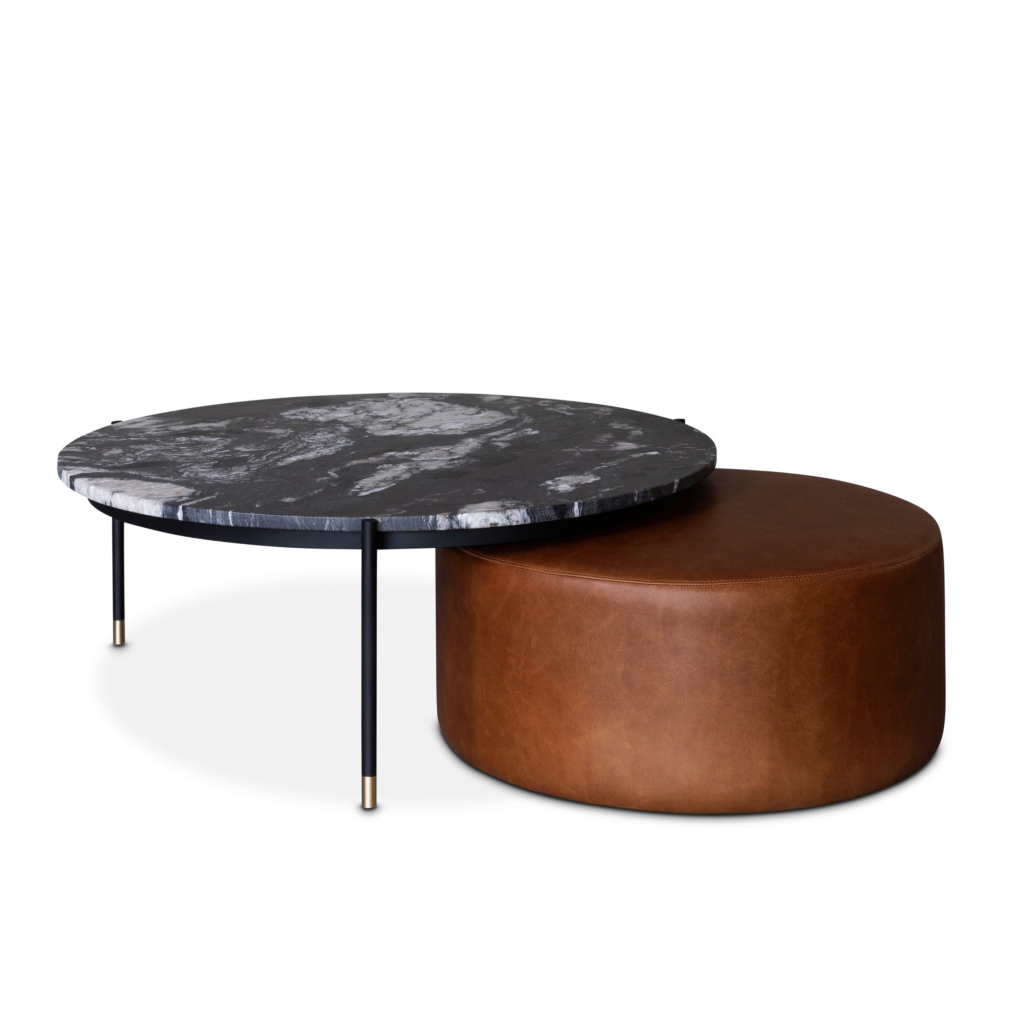 Dual Coffee Table and Ottoman set – Mezzanine